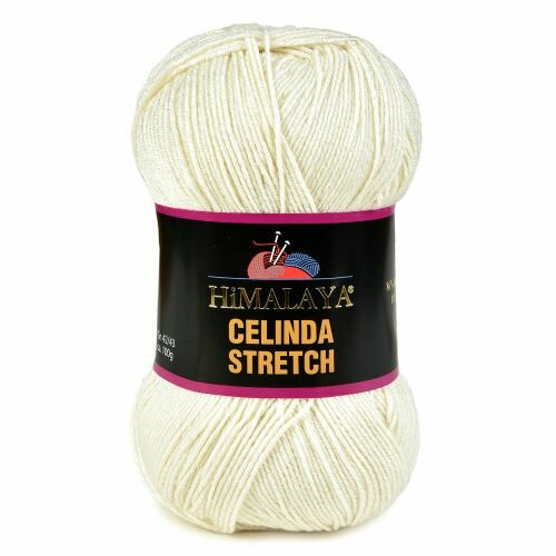 Пряжа Himalaya Celinda stretch 212-22 (5 мотков по 100г/430м) кремовый