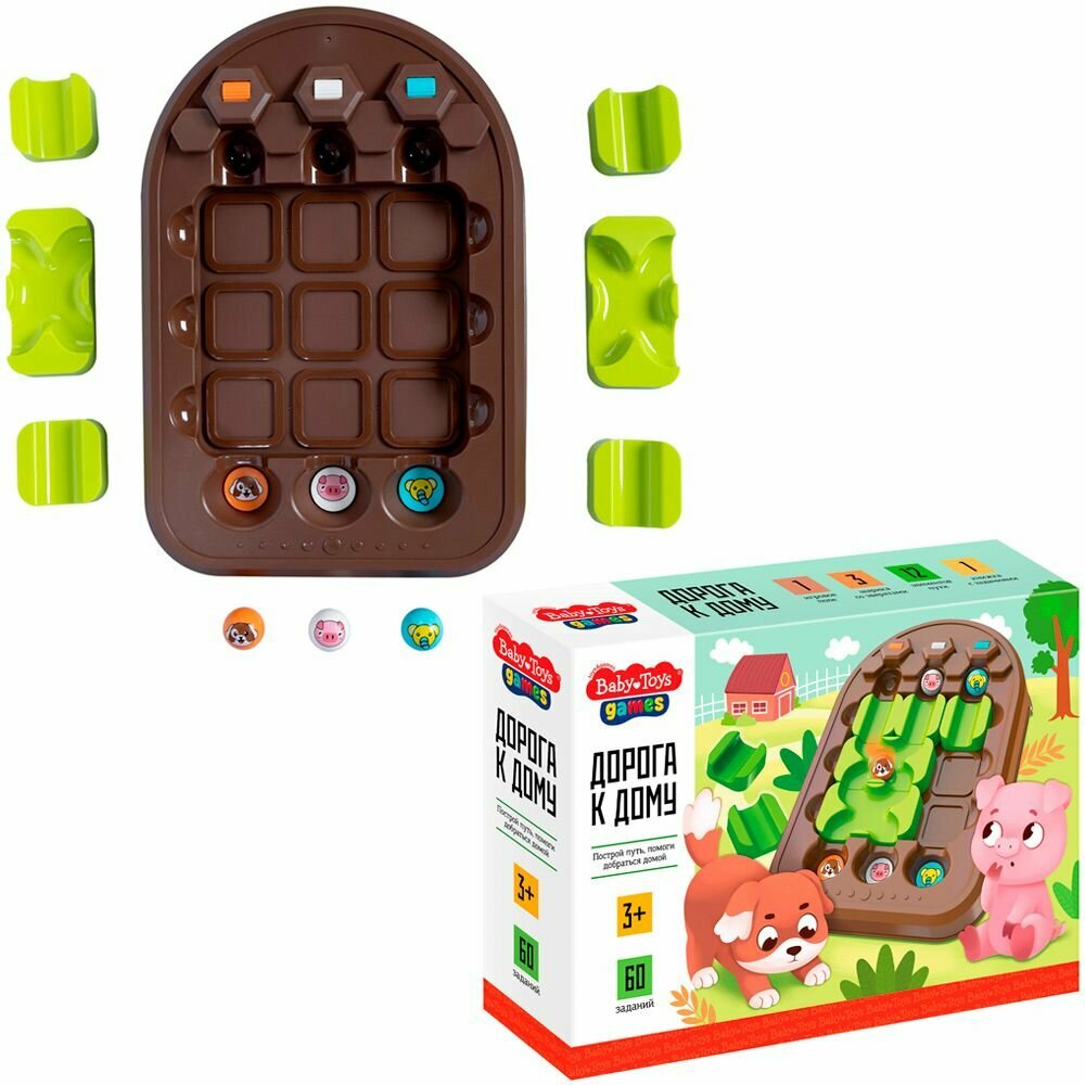 Настольная игра Десятое Королевство "Дорога к дому", Baby Toys games, 60 заданий, для детей от 3 лет 70052