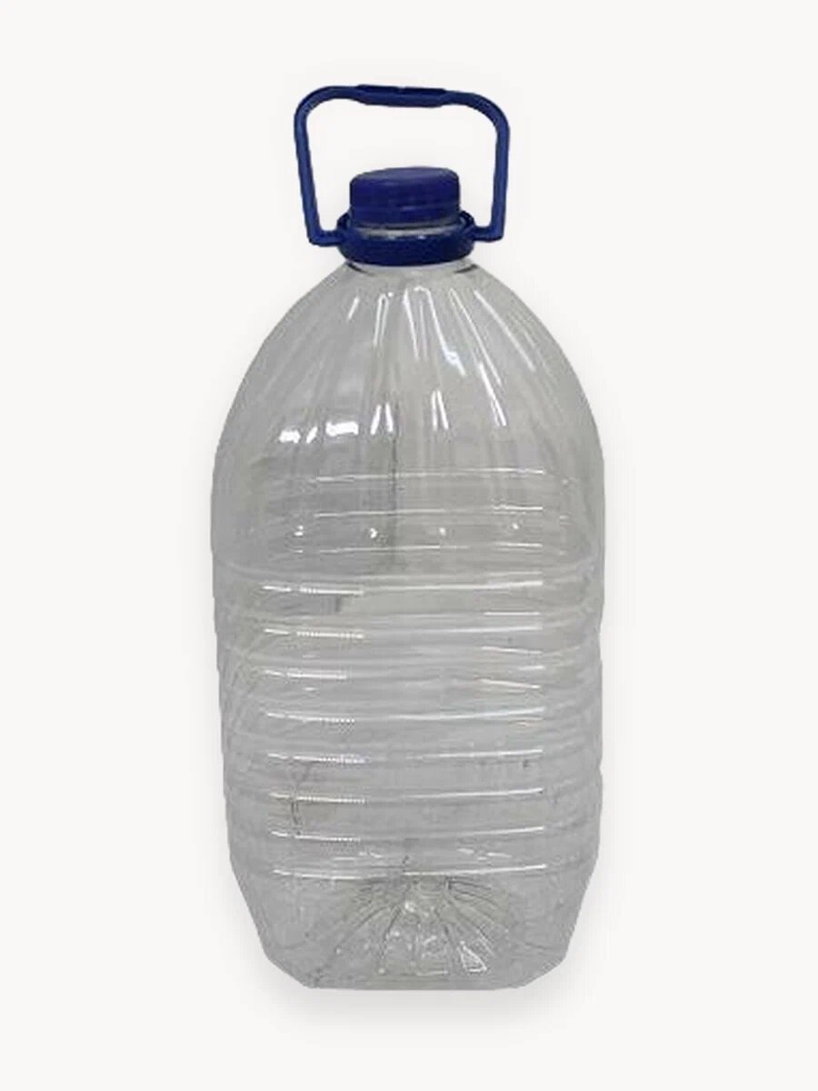 Бутылка универсальная ПЭТ 4 л (уп 45 шт) + крышка, ручка, без цвета