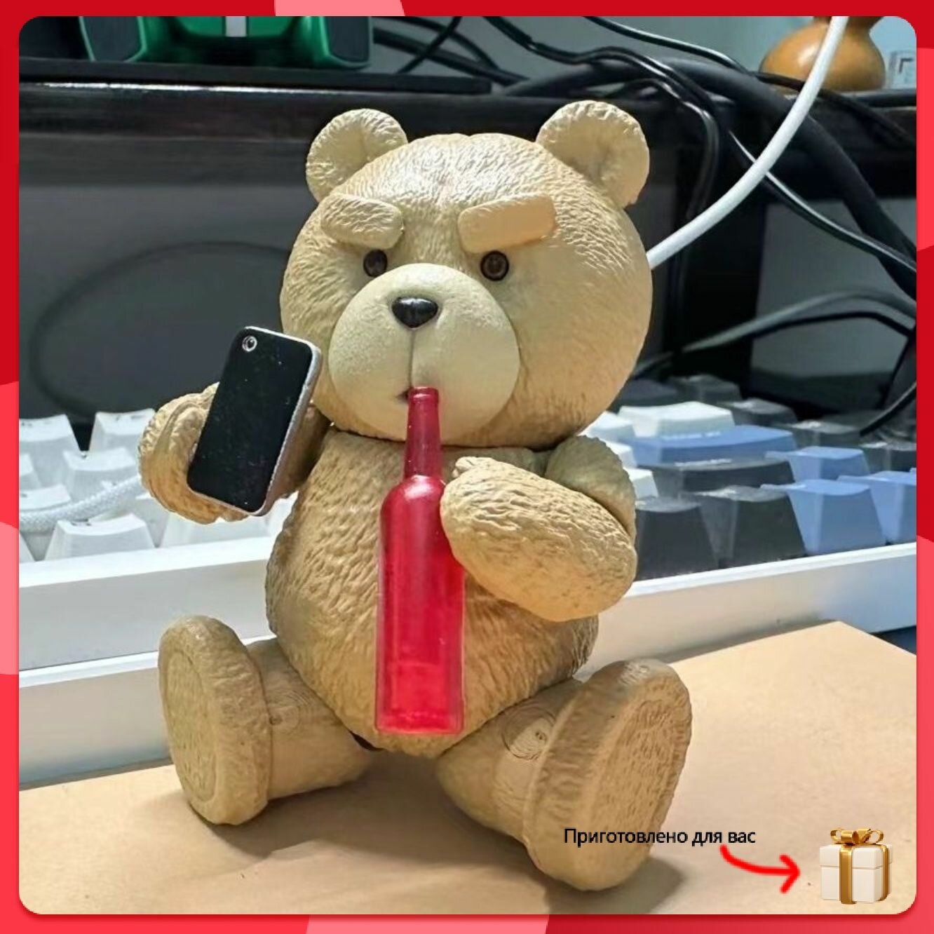 Фигурка мишка Тед из к/ф Третий Лишний / Figure Complex Movie Revo Series No.006 Ted