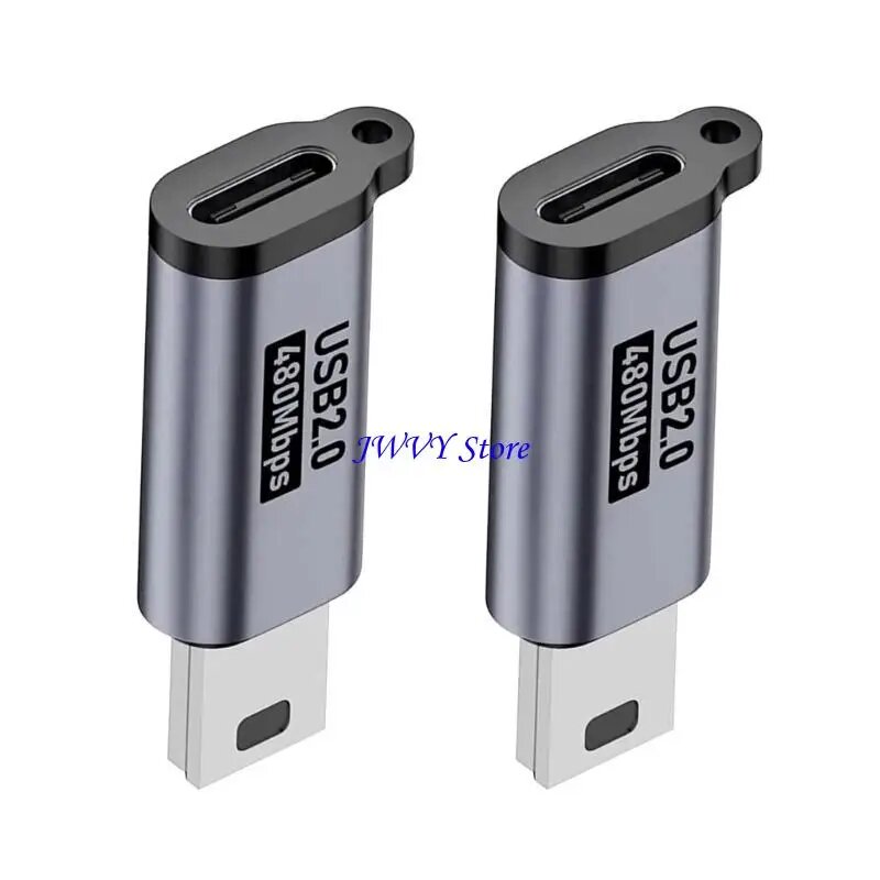 USB 2.0 TypeC to Micro USB адаптер 480Mbps — фото 1