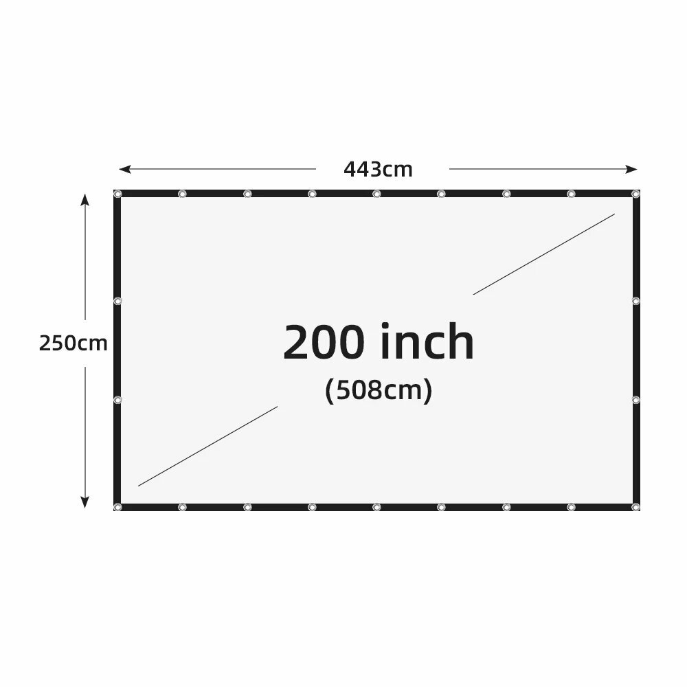Проекционный экран 200 дюймов VEIDADZ