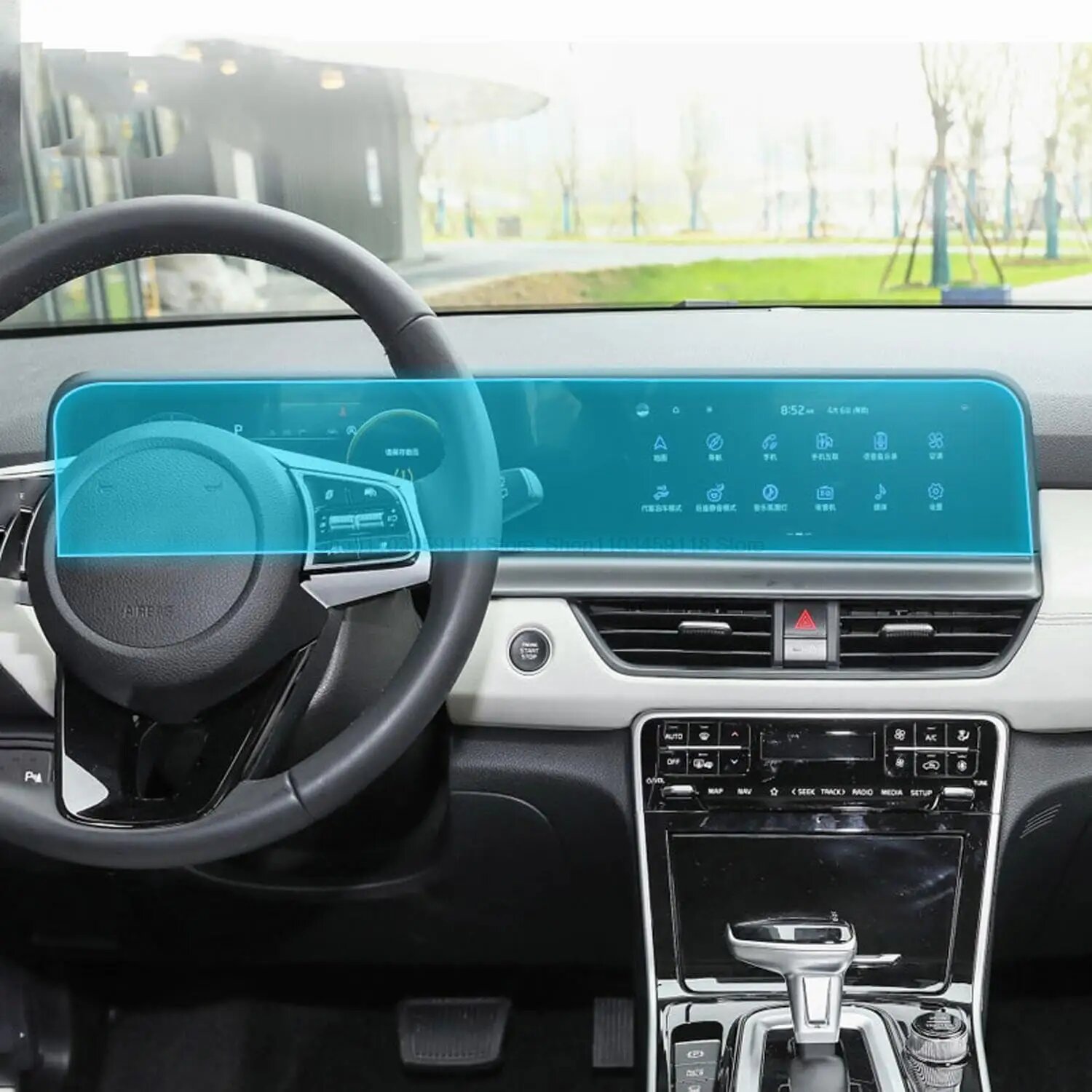 Защитная пленка TPU для Kia Seltos 2023 2024 10,25 дюймов автомобильная система связи GPS-навигация с защитой от царапин