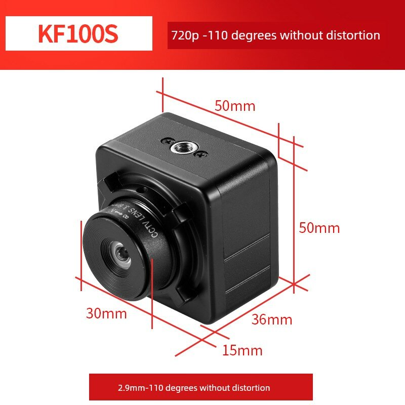 USB-вебкамера KF100S с разрешением 720P, углом обзора 110 градусов, без искажений для видеоконференций и систем