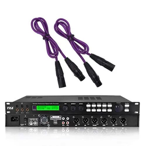 Цифровой караоке-миксер X5 с кабелем XLR мужской-женский, улучшенные звуковые эффекты, компактный дизайн для микрофона