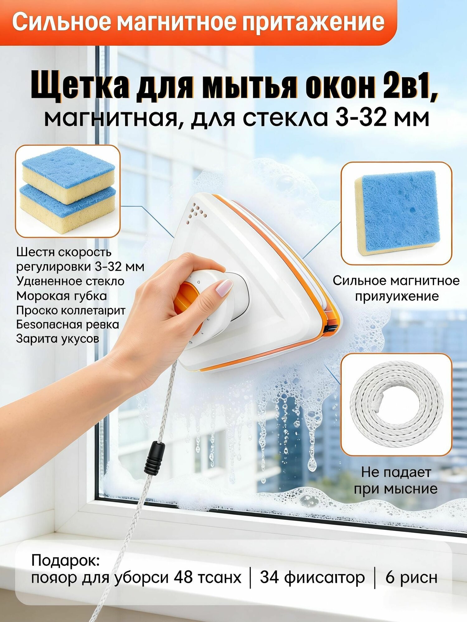 Стеклоочиститель, 1 шт