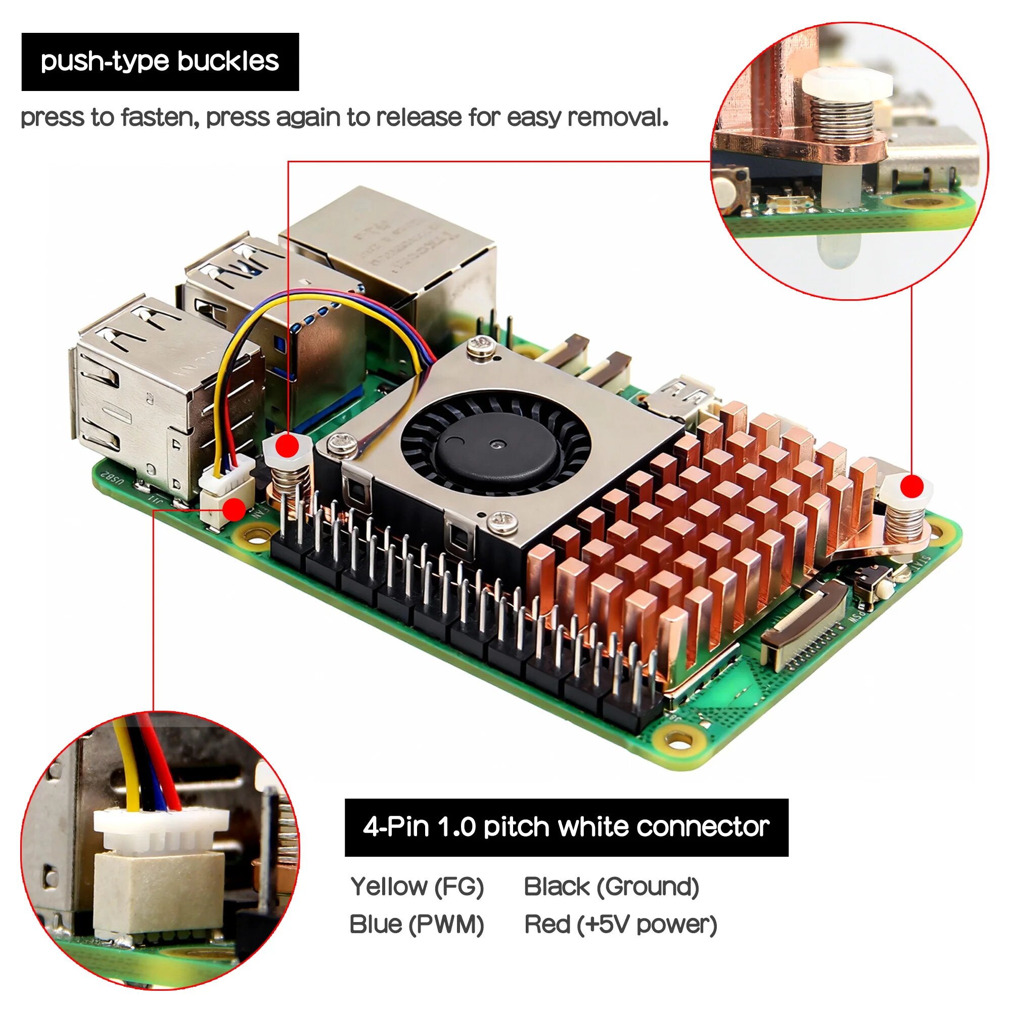 Geekworm Радиатор H510 для Raspberry Pi 5 — фото 1