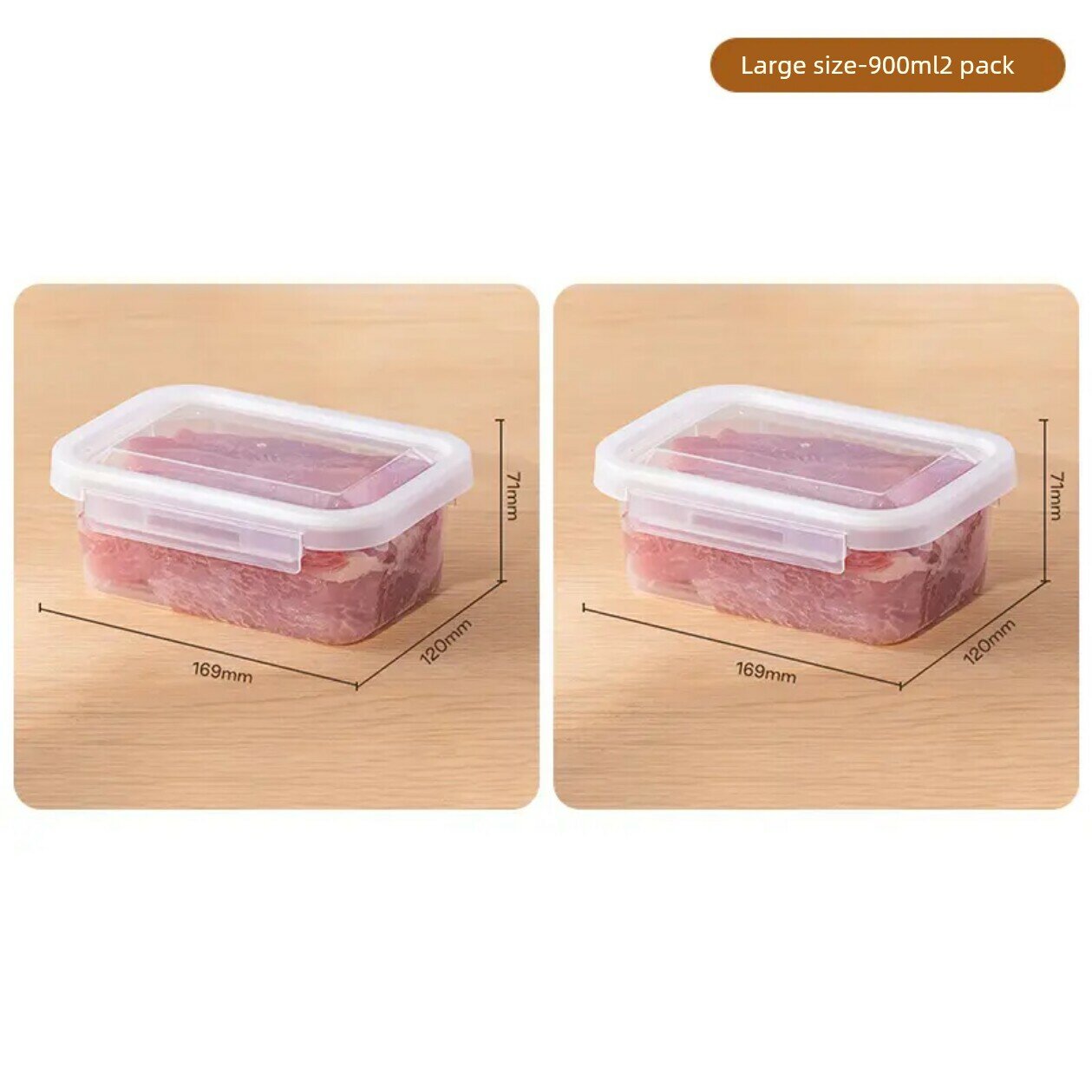 Герметичный контейнер для хранения продуктов, бытовой контейнер для холодильника, вместительный контейнер для