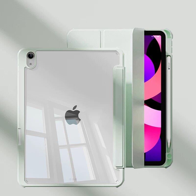 Чехол для iPad mini6 защитный Мятный Полный корпус Неразъемный с закаленным стеклом