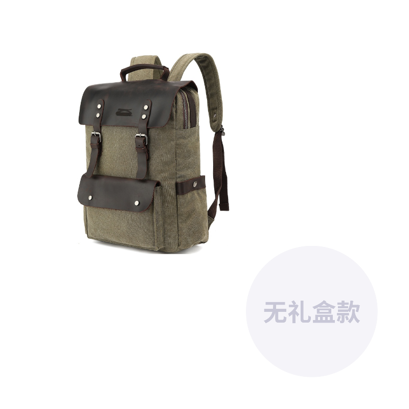Рюкзак унисекс Slazenger из канваса и кожи верхнего слоя теленка, многоцветный, army green