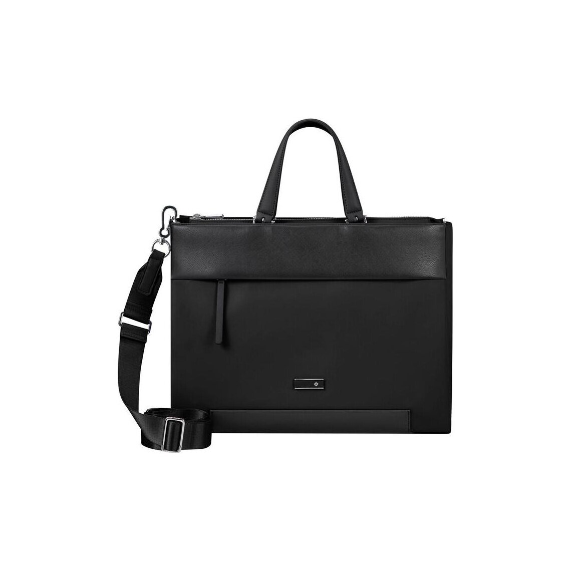 Сумка Samsonite, фактура матовая, черный — фото 1