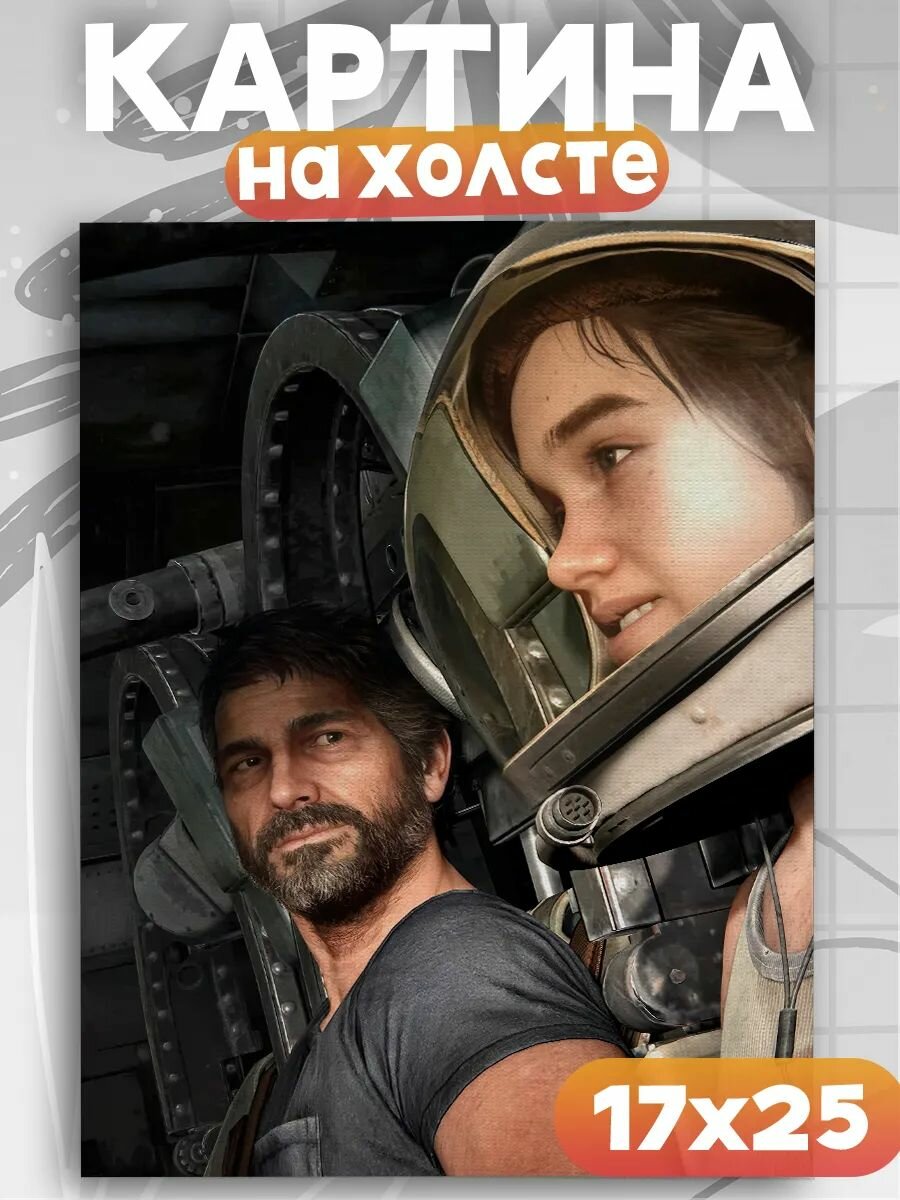 Картина на стену The last of us, на подрамнике, 1шт, 25х17 размер.