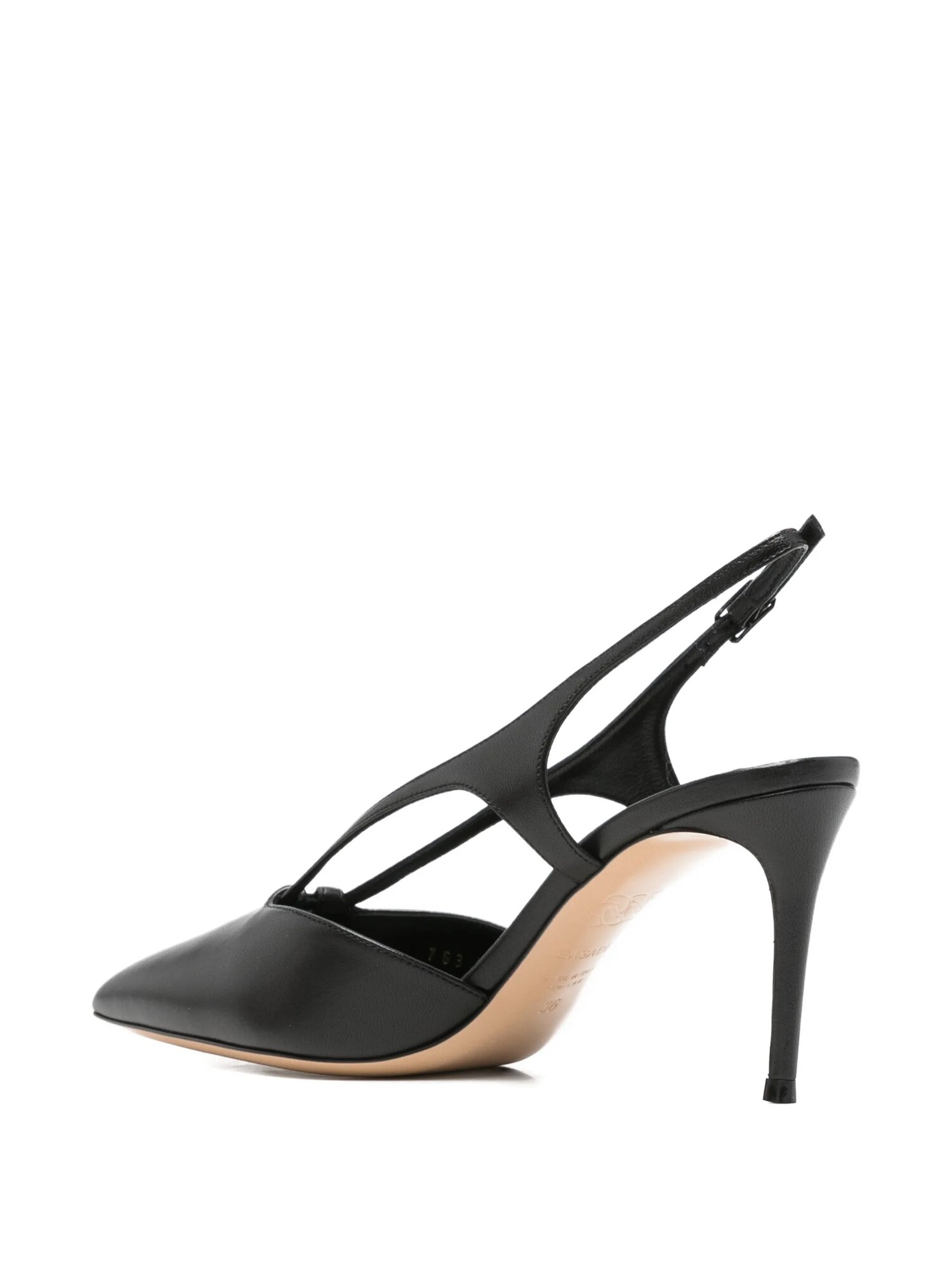 Туфли Casadei Leather slingback pumps, размер 37 — фото 1
