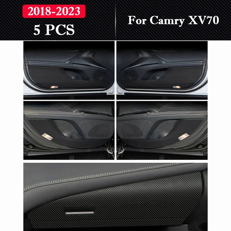 Наклейки на дверные панели Toyota Camry XV70 2018-2023, 5 шт.