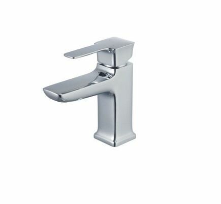 Смеситель для умывальника Lemark Basis монолитный, короткий излив, однорычажный LM3606C