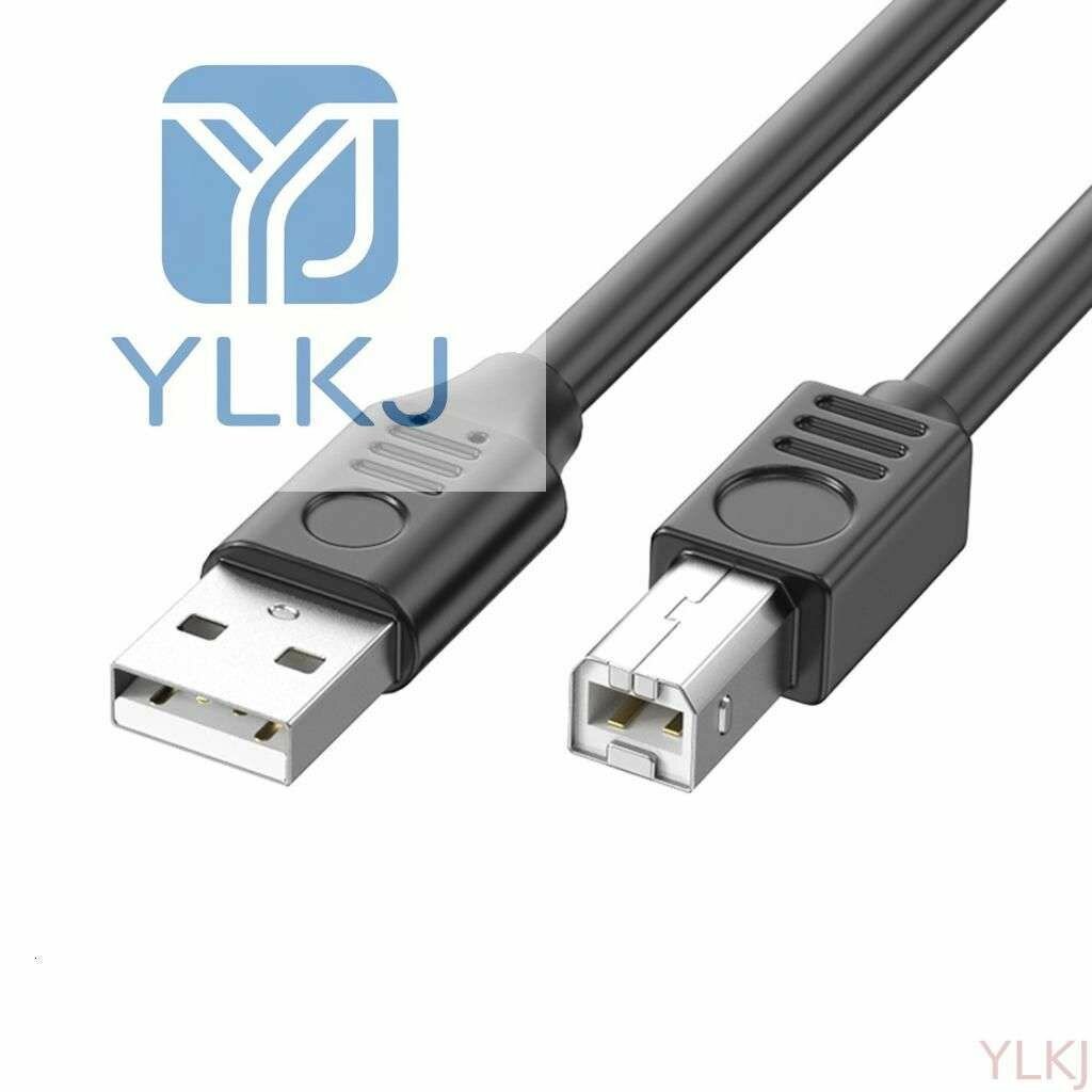 Кабель USB 2.0 для принтера, 90, 3m - прямая голова