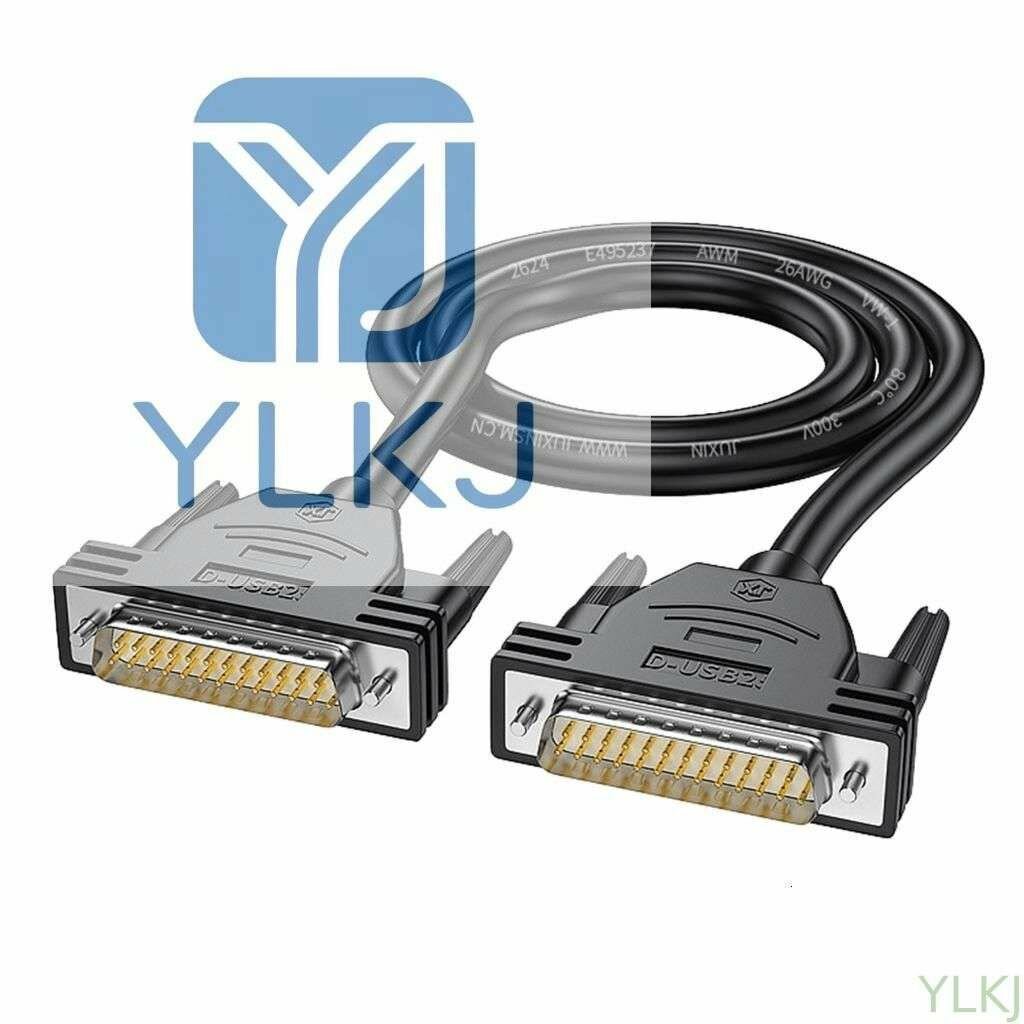 Разъемы DB25, 25 контактов, 26 AWG, 2m мужчина к мужчине