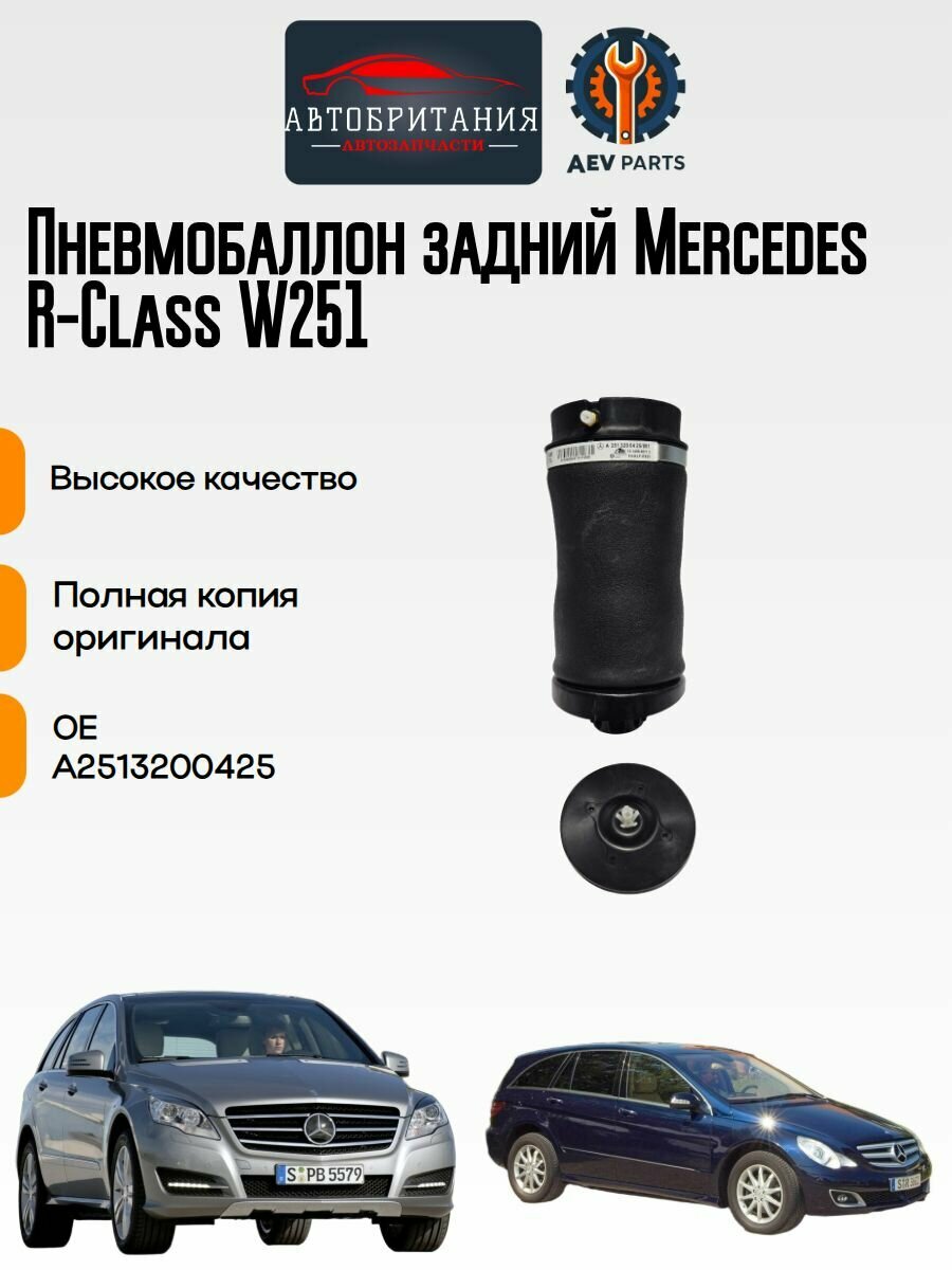 Пневмобаллон задний Mercedes R-Class W251 A2513200425