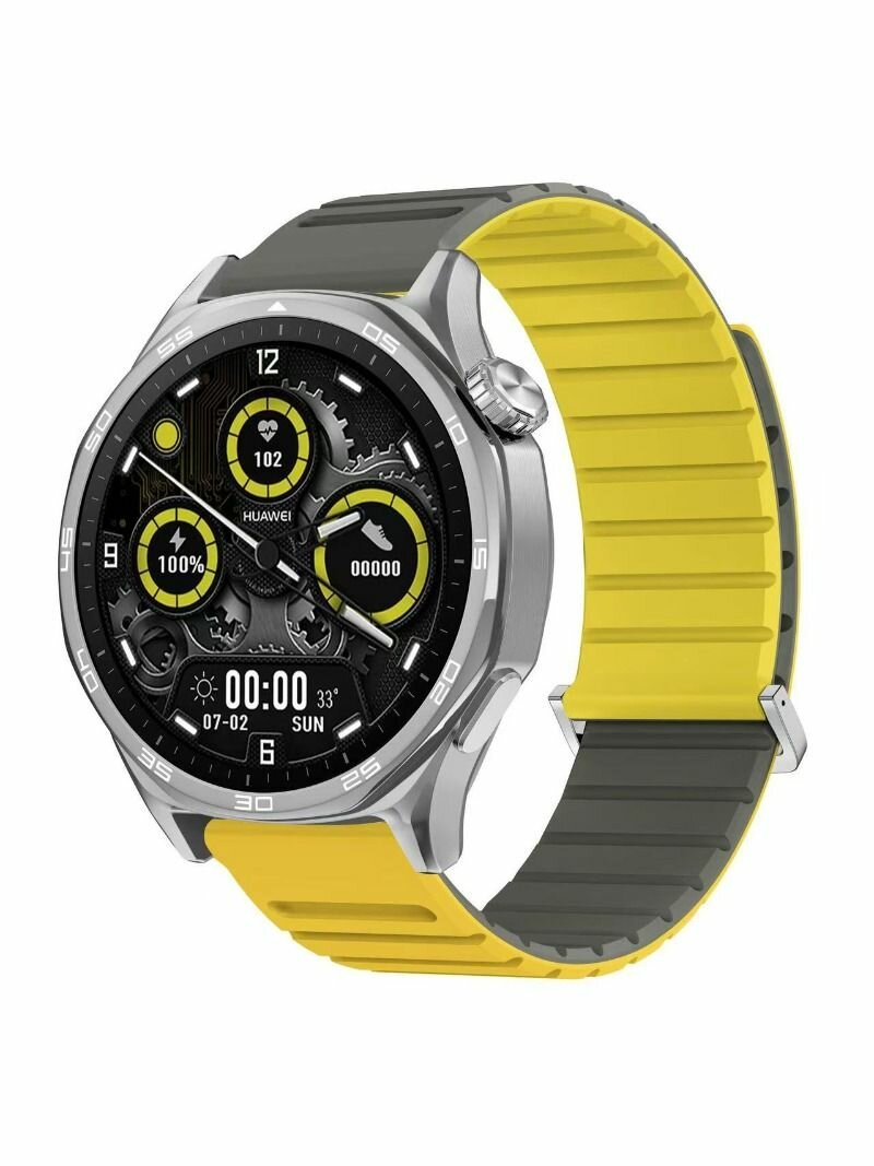 Силиконовый магнитный ремень 22мм для Huawei Watch GT Runner 2