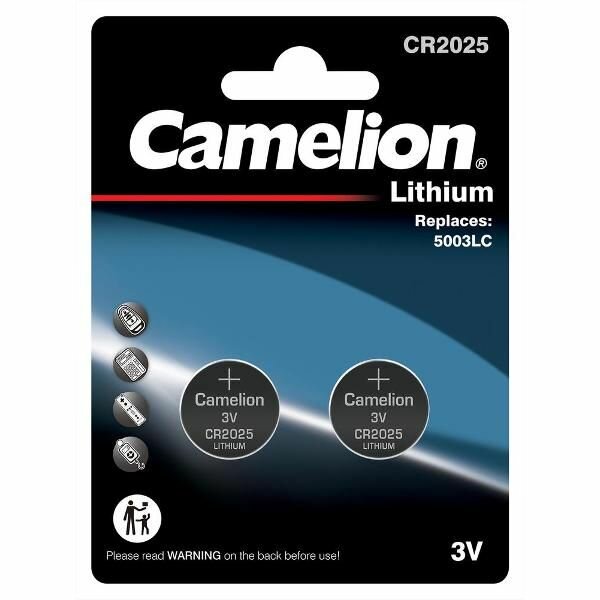 Батарейка литиевая Camelion CR2025-BP2