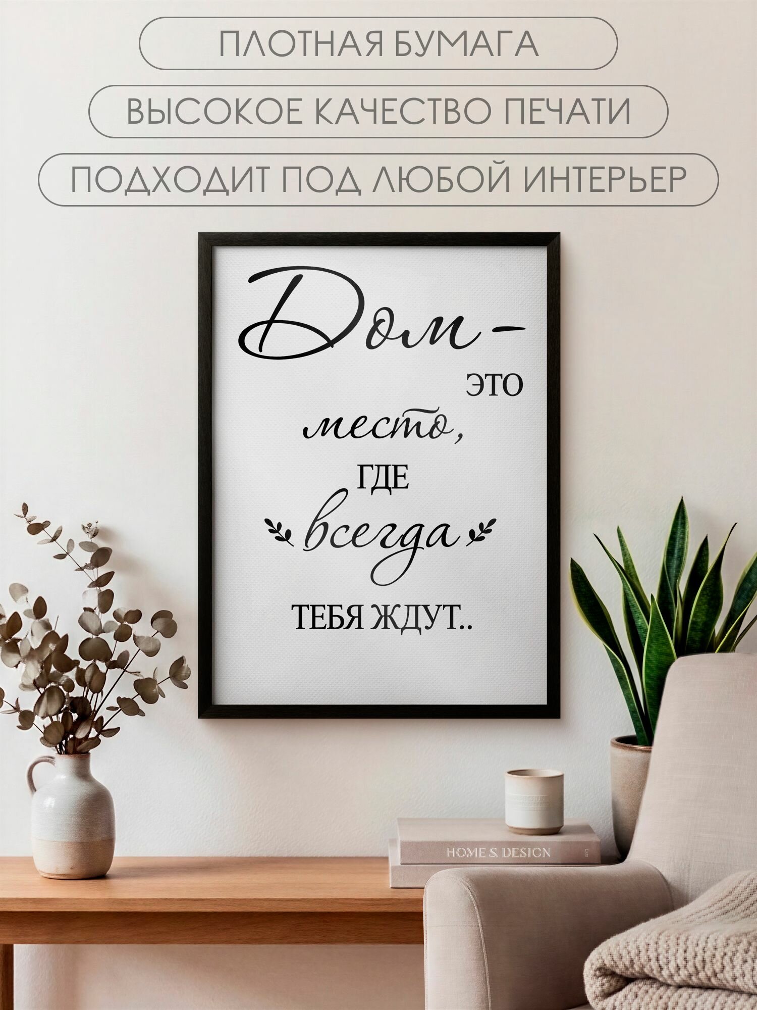 Постер А3 для интерьера для дома — фото 1