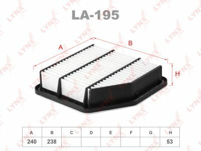 LYNXauto Фильтр воздушный лексус и эс ц / LEXUS IS C (GSE2_) 2009-2015, тойота марк икс / TOYOTA MARK X I (GRX12_) 2004-2009 LA195