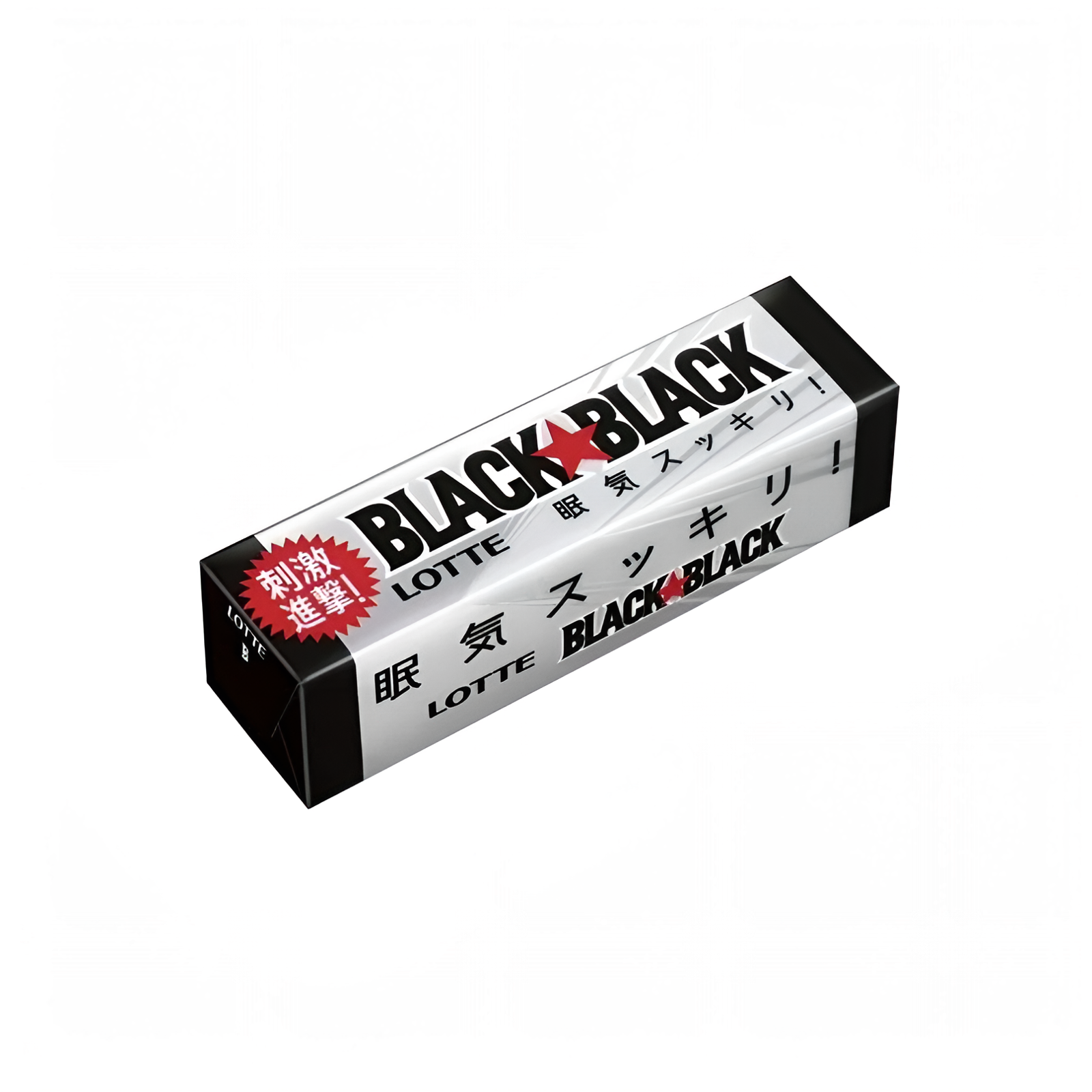 Жевательная резинка Lotte Black Black с кофеином и мятным вкусом 32 г, Таиланд