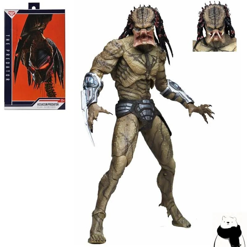 Коллекционная фигурка "NECA" с аксессуарами "Хищник ". Elder Predator 2 City Hunter Ultimate Assassin 18 CM (ориг. спец. издание)