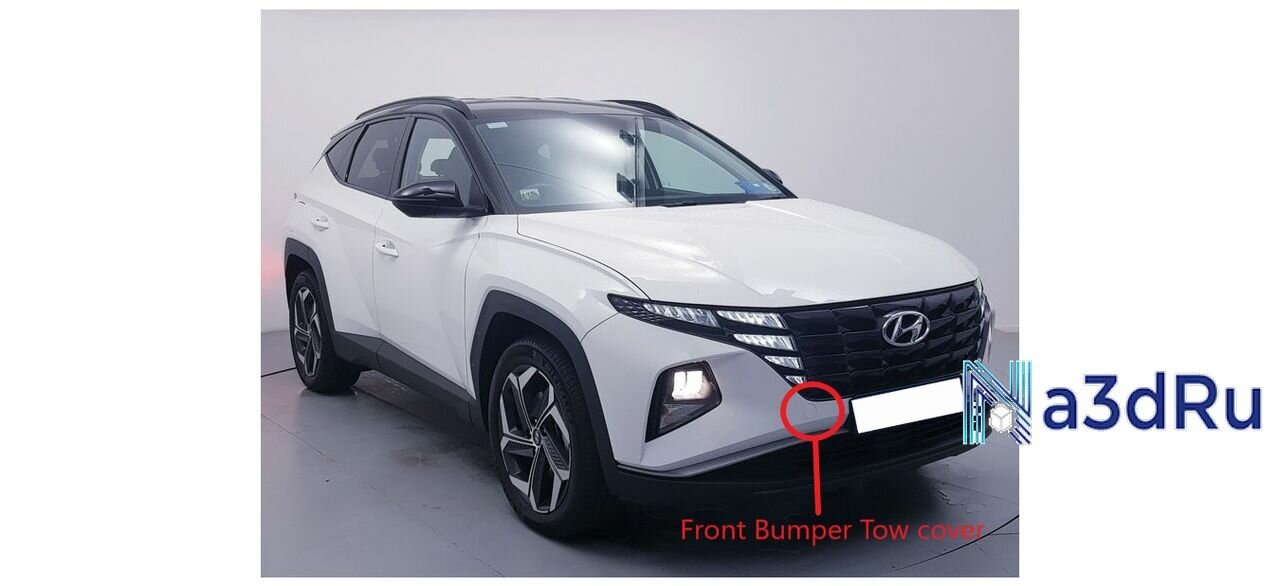 Заглушка буксировочного крюка переднего бампера Hyundai Tucson2022 , Хюндай Туксон 2022 (86519 D3000)