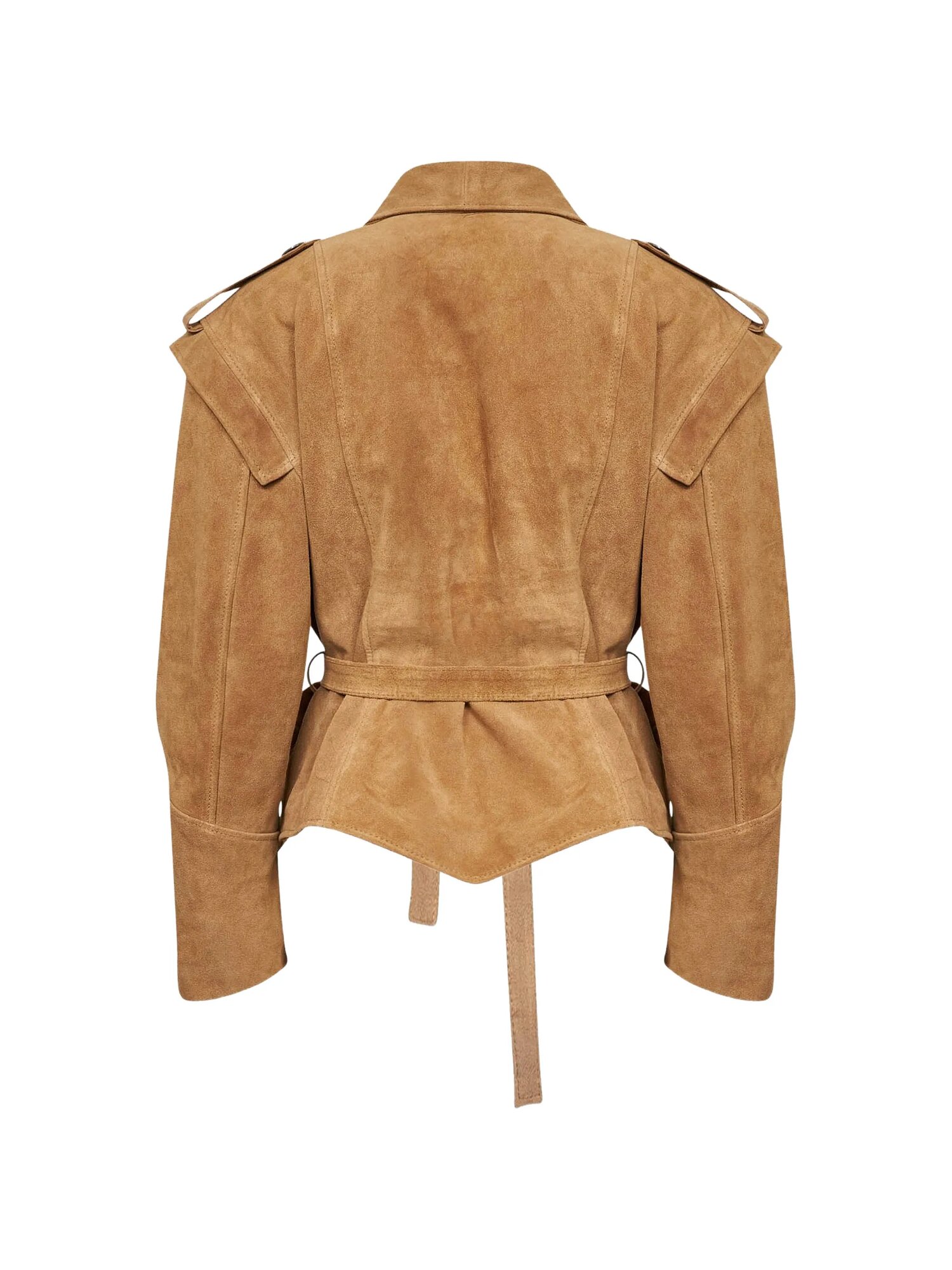 Куртка BLANCA VITA Belted leather jacket, размер 42, разноцветный — фото 1