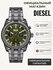 Наручные часы DIESEL Split, серый, зеленый, серебряный