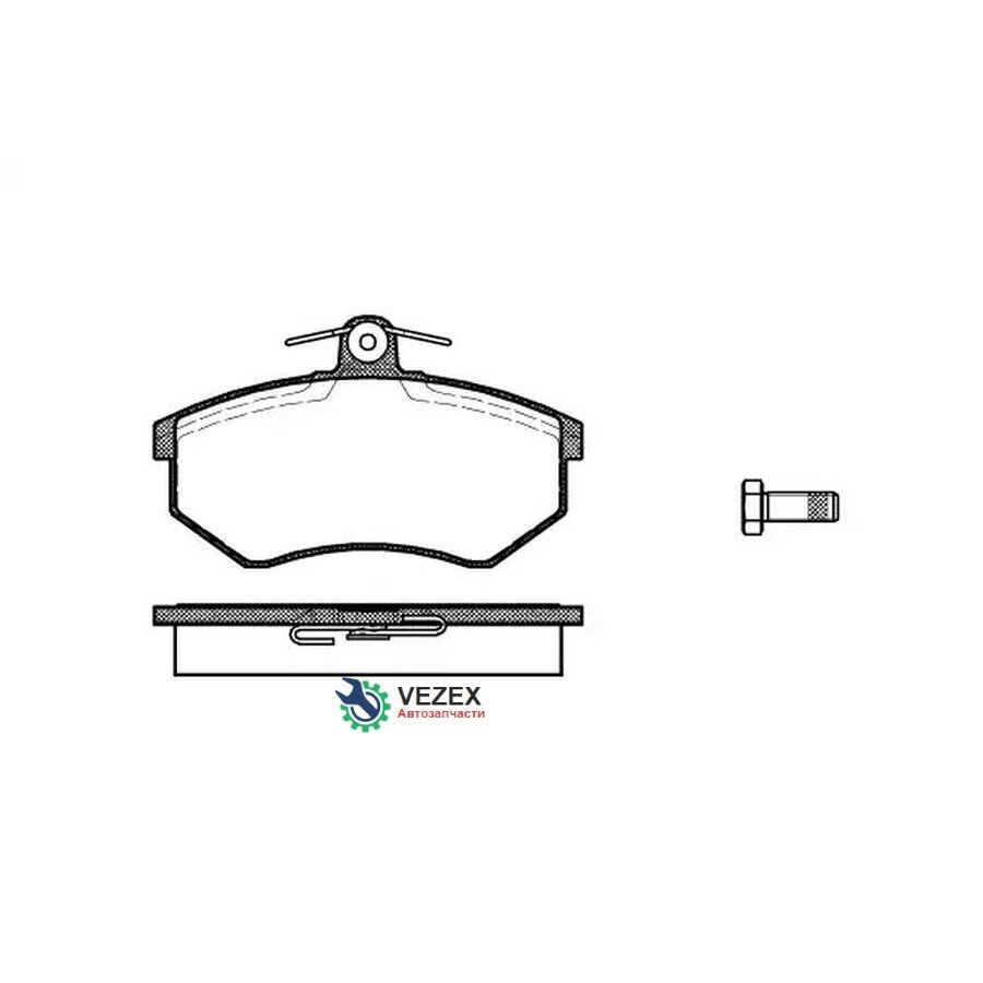 REMSA 013400 134 00 FDB211=571357B ! колодки дисковые п.\ Audi 80 1.6-1.9D 86-91, VW Golf II 1.8GTi 88-91