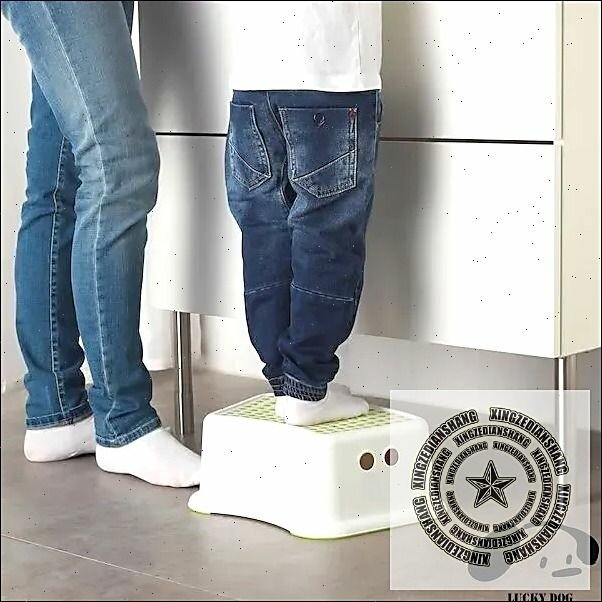 Детская подставка-стул 37x24x13 см — лёгкий табурет до 35 кг, нескользящий, гипоаллергенный пластик, пастельный