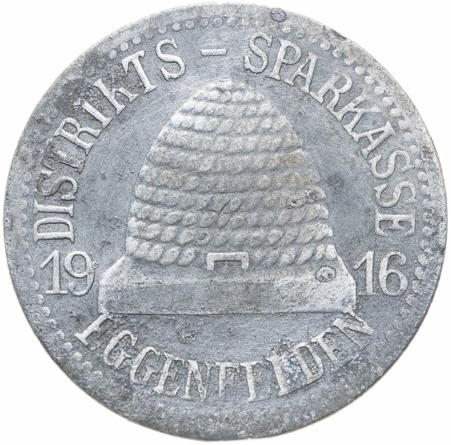 Германия, Эггенфельден 10 пфеннигов 1916, Железо, в сохранности VF