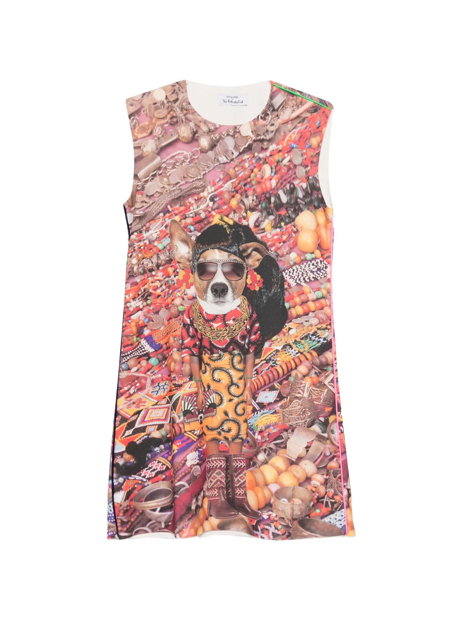 Платье The Artistylist Graphic-print sleeveless dress