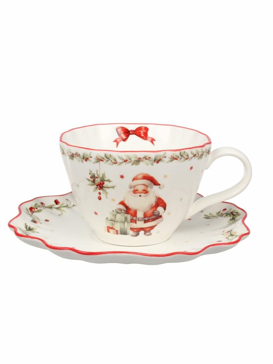 Чайная пара Isabelle Rose Vintage Christmas 200 мл