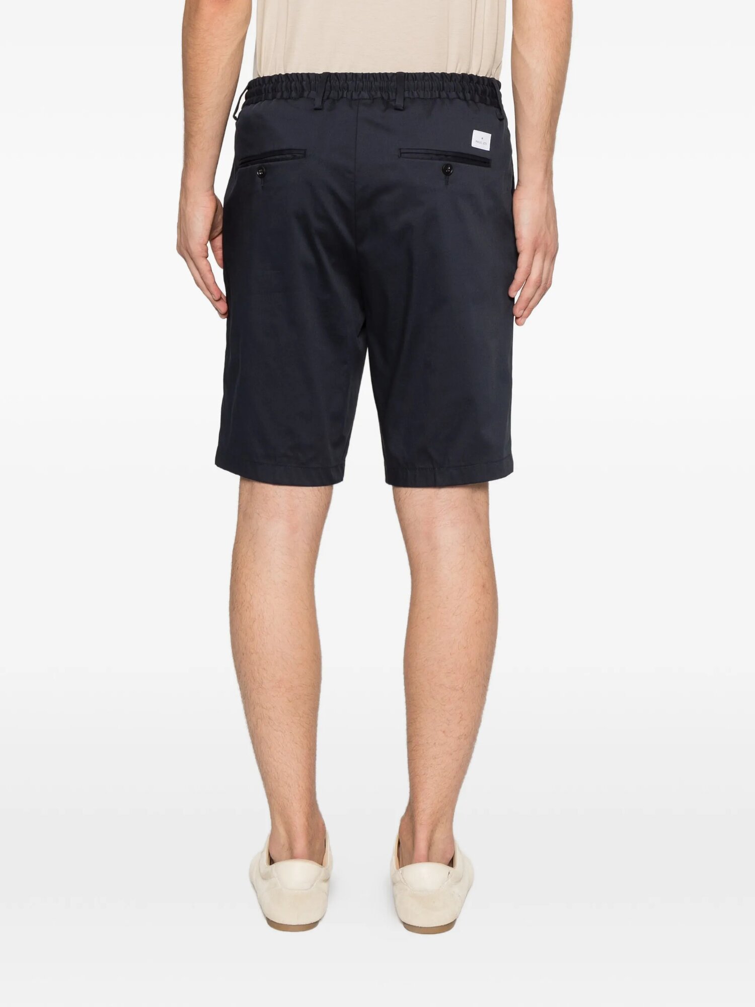 Шорты Manuel Ritz Pleated drawstring shorts, размер 56, blue — фото 1