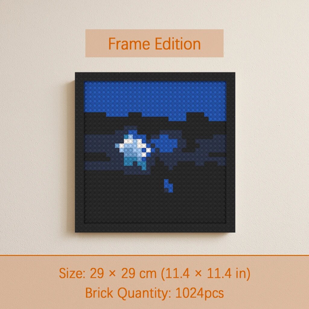 Пиксельный арт Daniel Caesar NEVER ENOUGH, 29x29 см, 1024 детали, Square-Frame Edition