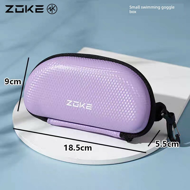Светло-фиолетовый маленький чехол для плавательных очков, мягкий материал на ощупь, идеальный для хранения в спортзале