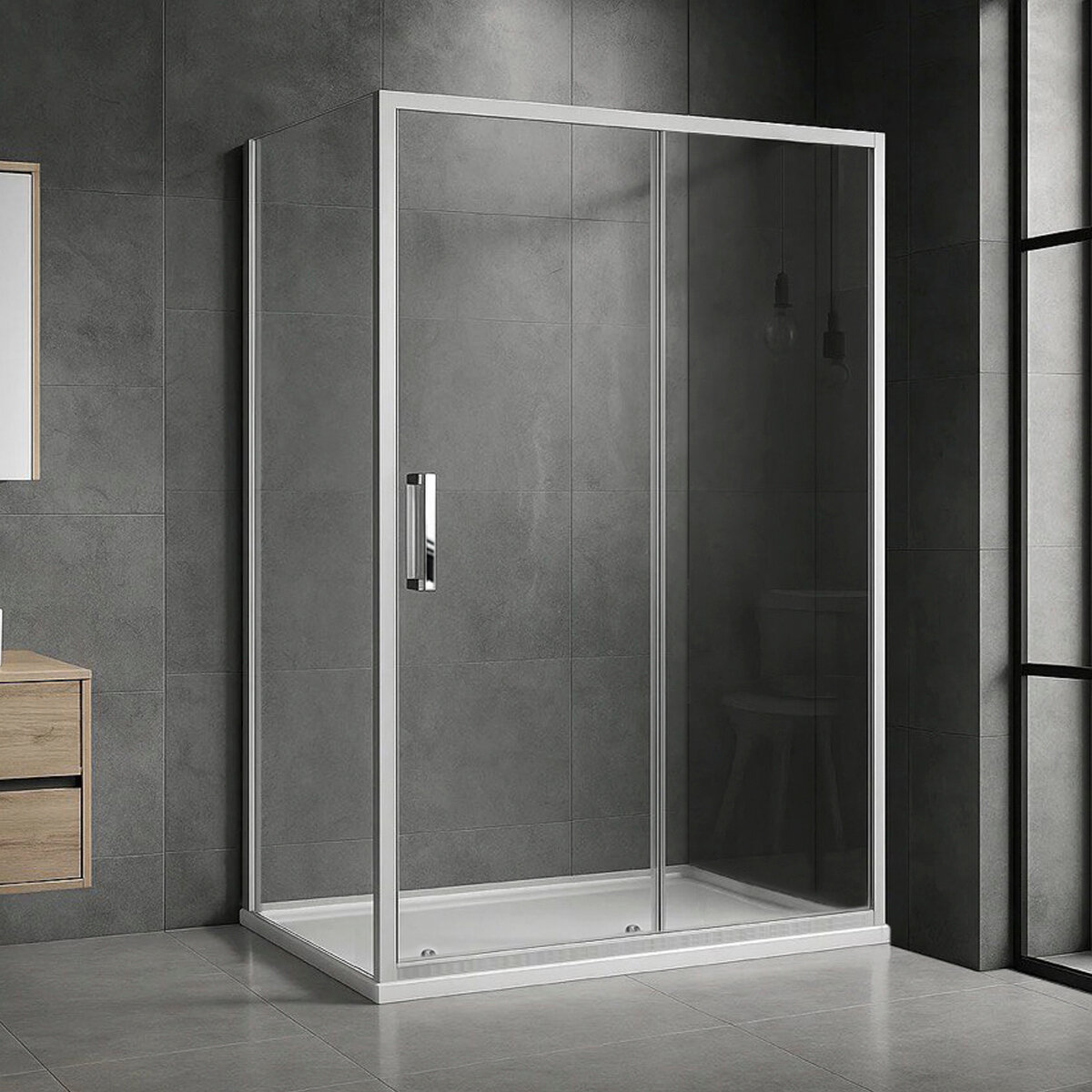 Душевой уголок Royal Bath Accord 100х80 RB8100HPS-T-ST сатин