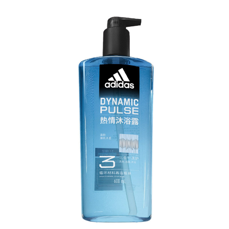 Гель для душа 3-в-1 мужской Adidas After Sport, 600 мл