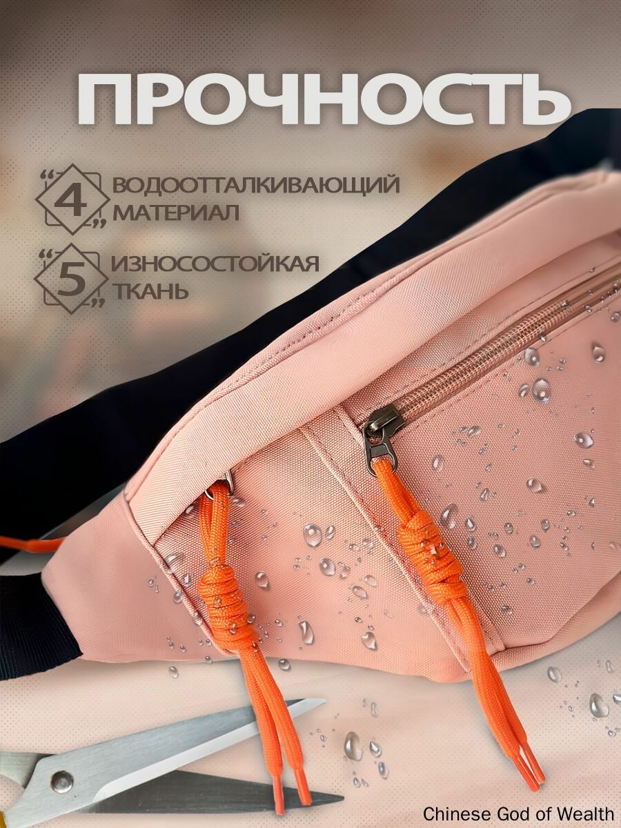 Сумка поясная , желтый — фото 1