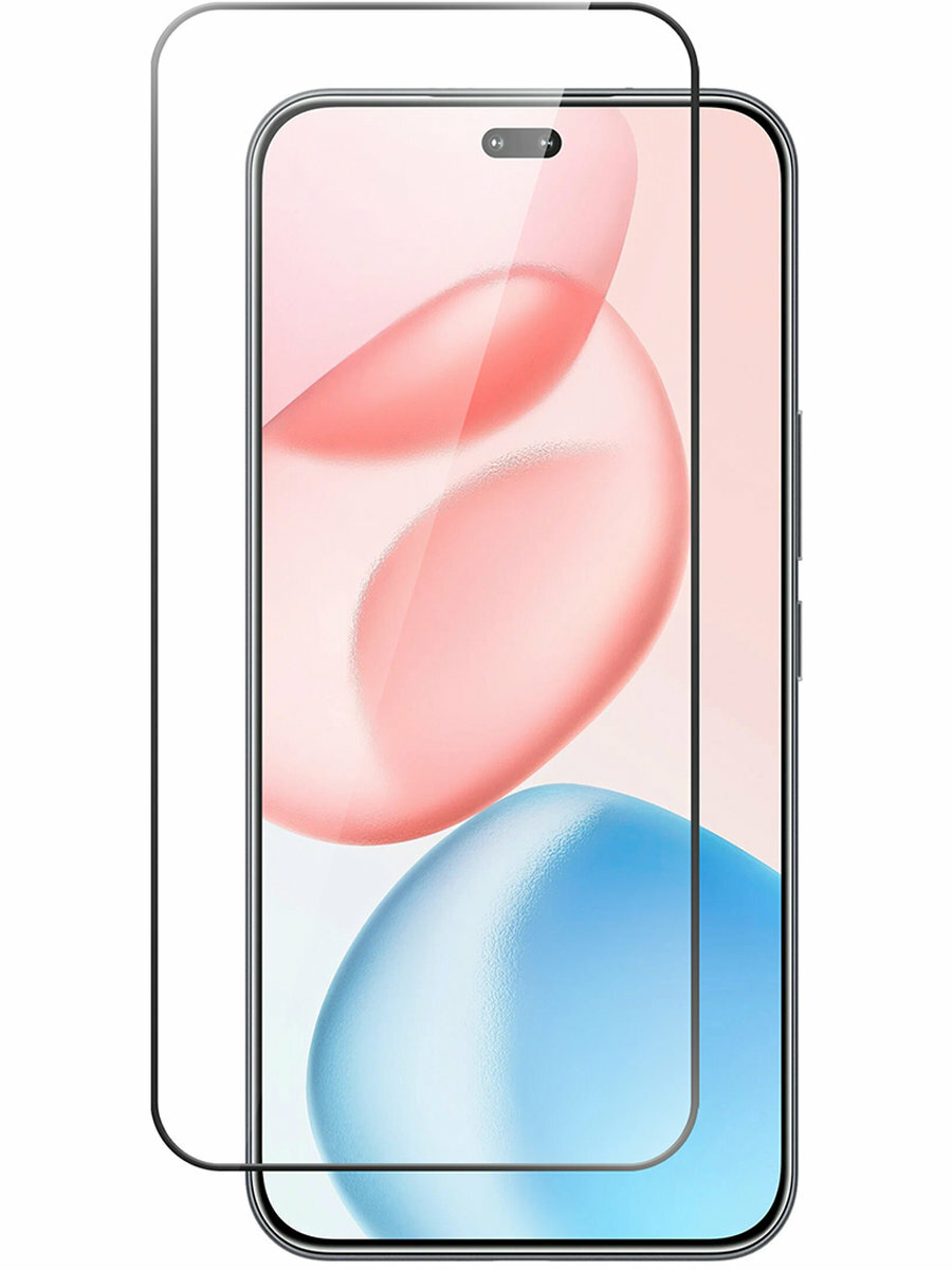 Защитное стекло Borasco, для Honor 400 Pro, олеофобное, 2.5D, 9H, черная рамка