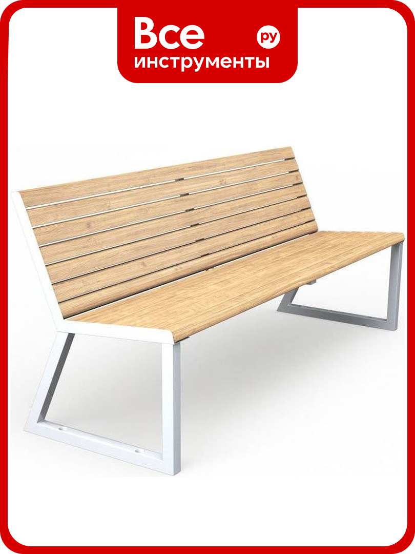 Скамейка Хоббика "Леман" 14901, стальная, палисандр, 180 см x 61,5 см x 79,4 см