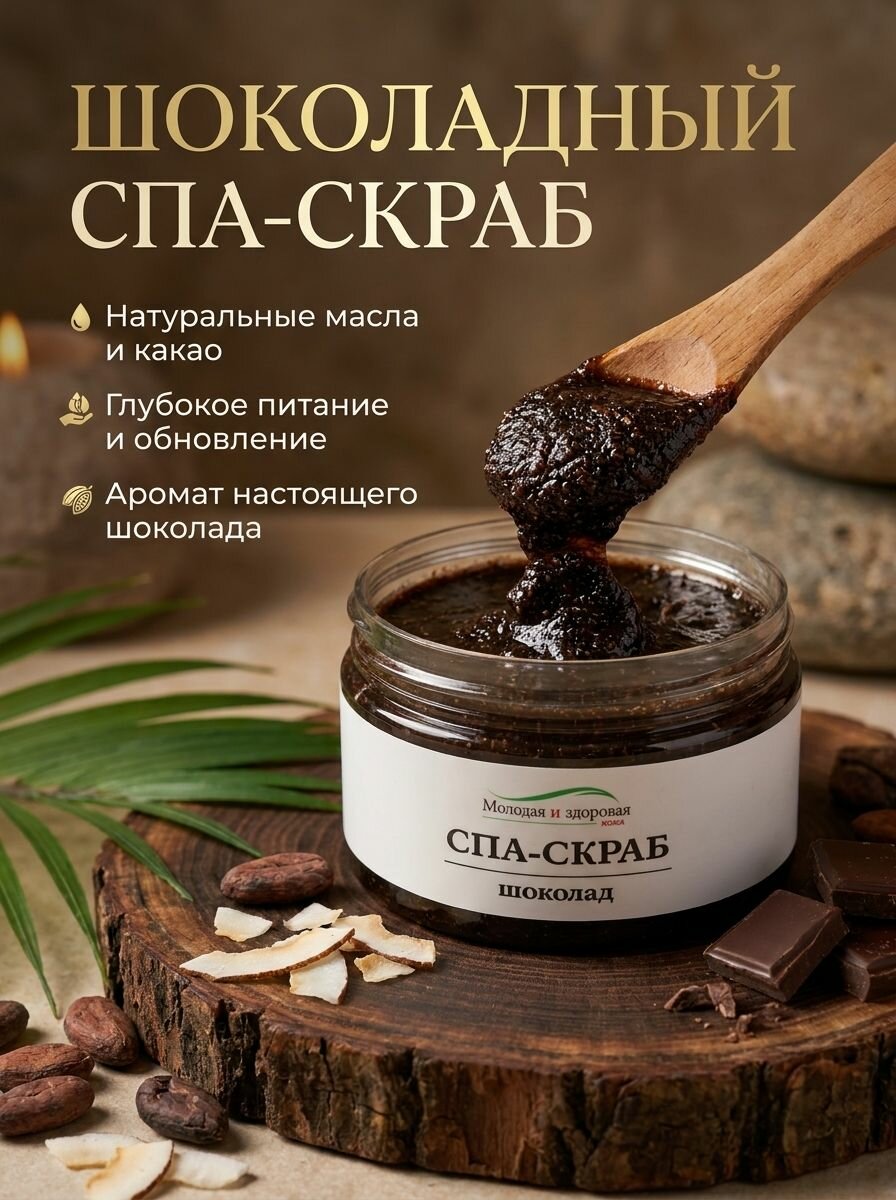 Спа-скраб увлажняющий для тела Шоколад