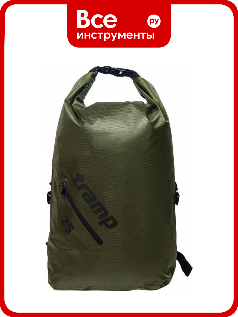 Герморюкзак Tramp Diamond Rip-Stop 25л, оливковый TRA-2561
