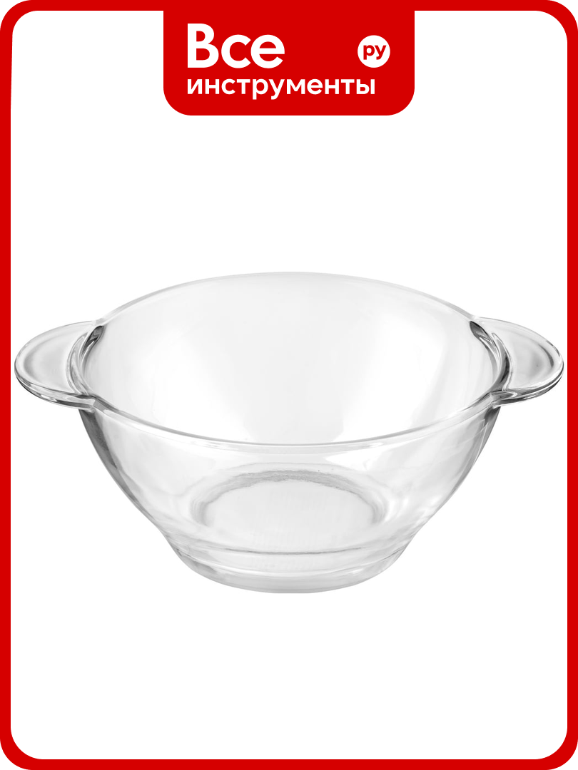 Салатник PERFECTO LINEA стеклянный, с ручками, 450 мл, Clear, 22-450200