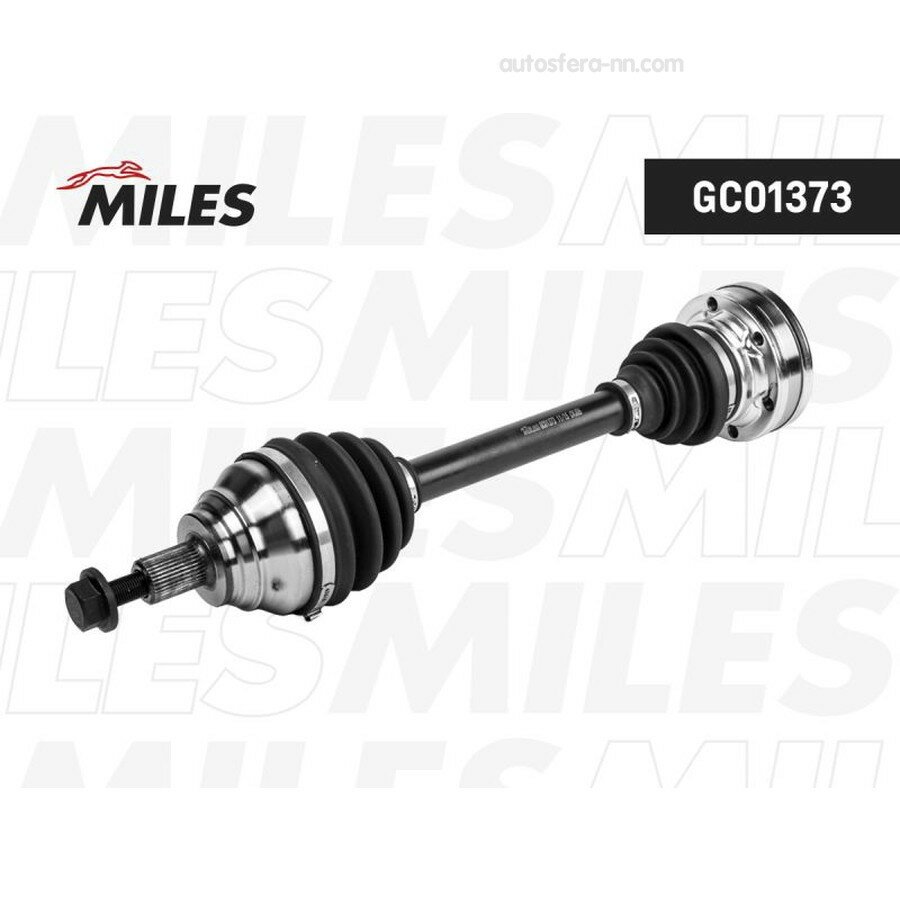 MILES GC01373 Привод в сборе VW CADDY/PASSAT/GOLF/ SKODA YETI 09- лев.