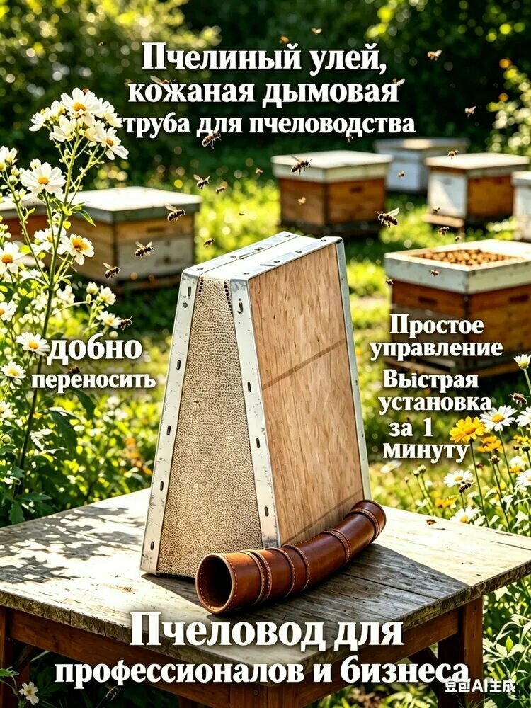 Кожаный меховой дымарь для пчеловодства