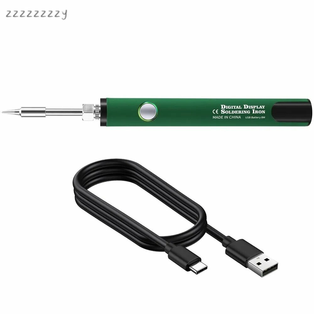 510 Thread Mini Soldering Iron Kit 3-ступенчатый Регулируемое напряжение Зеленый